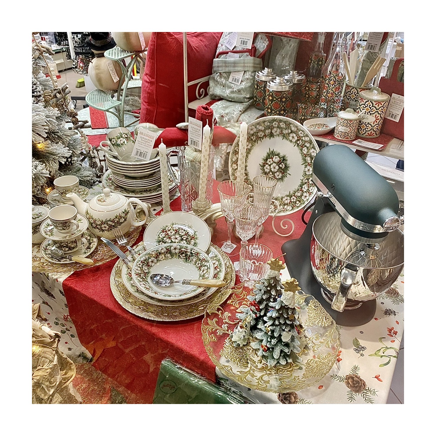 Brandani - Batuffoli set 2 tazzine espresso con piattino in porcellana